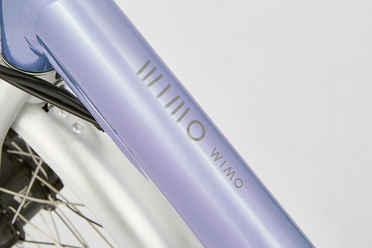 電動アシスト自転車｜ラクに乗れる！軽量＆メンテナンスフリー COOZY Light（LAVENDER AMETHYST）｜上品なラベンダーカラーのe-bike – wimo online store